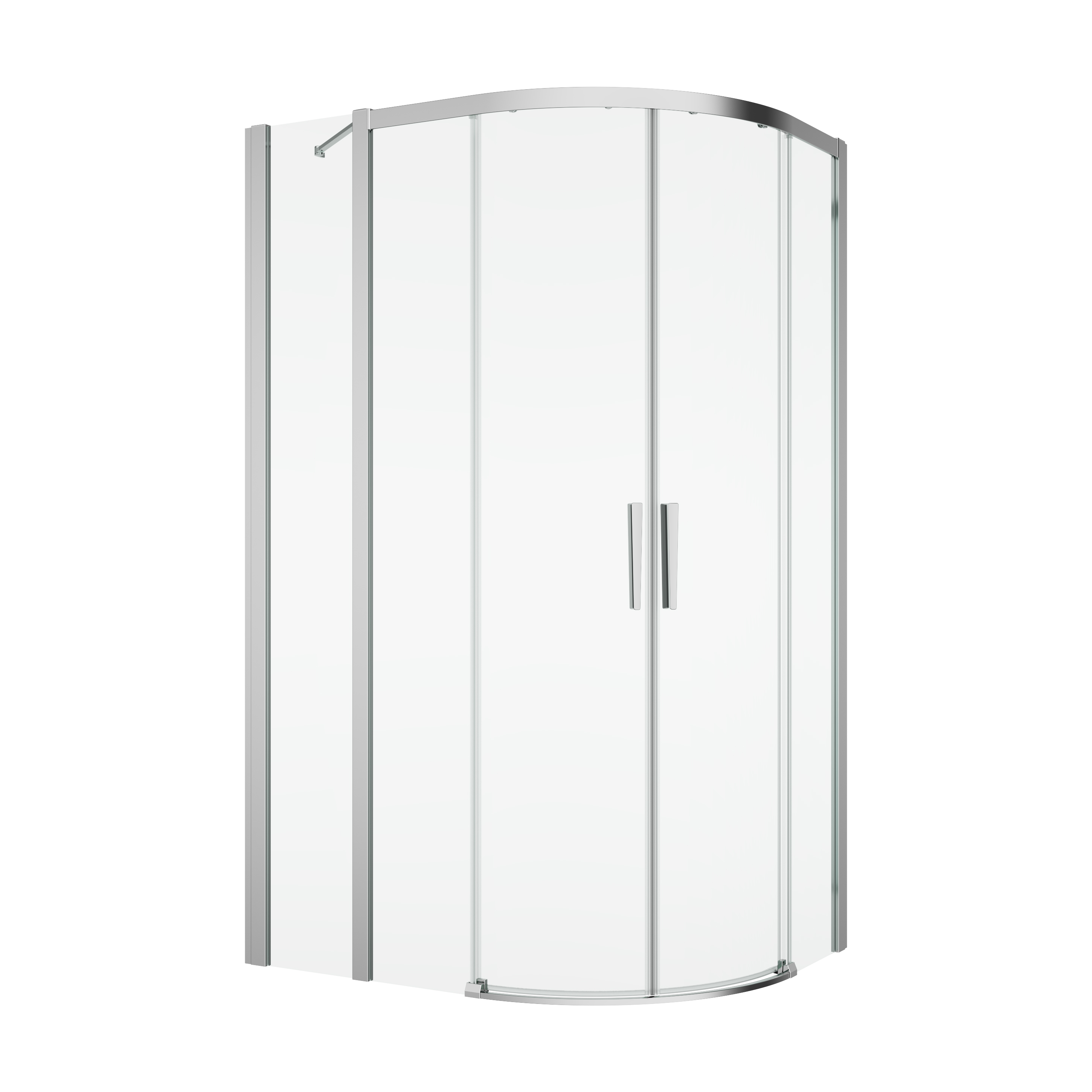 DIVERA D22SRB+D22FF - Čtvrtkruh s dvoudílnými posuvnými dveřmi + Boční ...