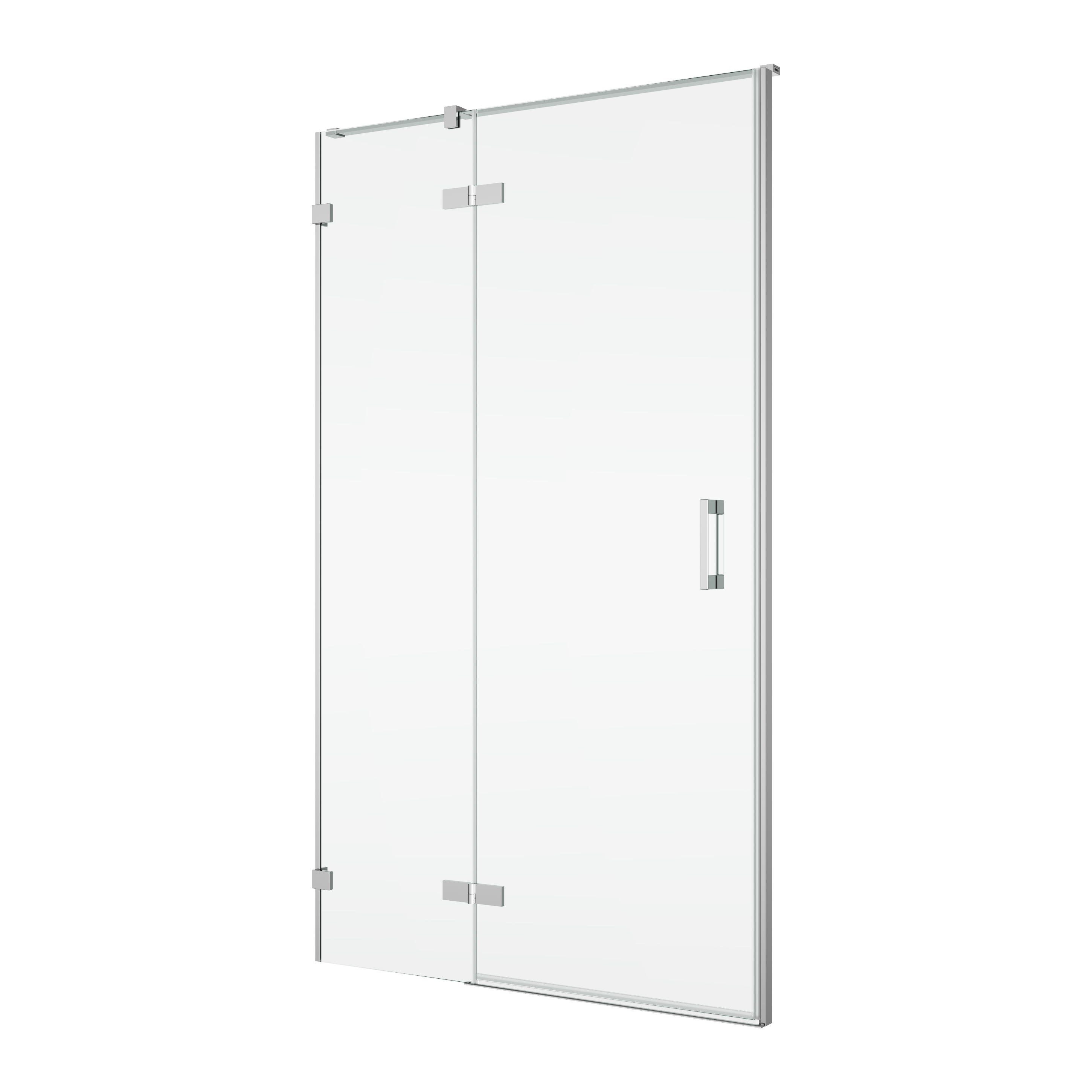 PUR PU13 - Drehtür 1-teilig mit Festteil in Flucht mit Wandwinkel ...