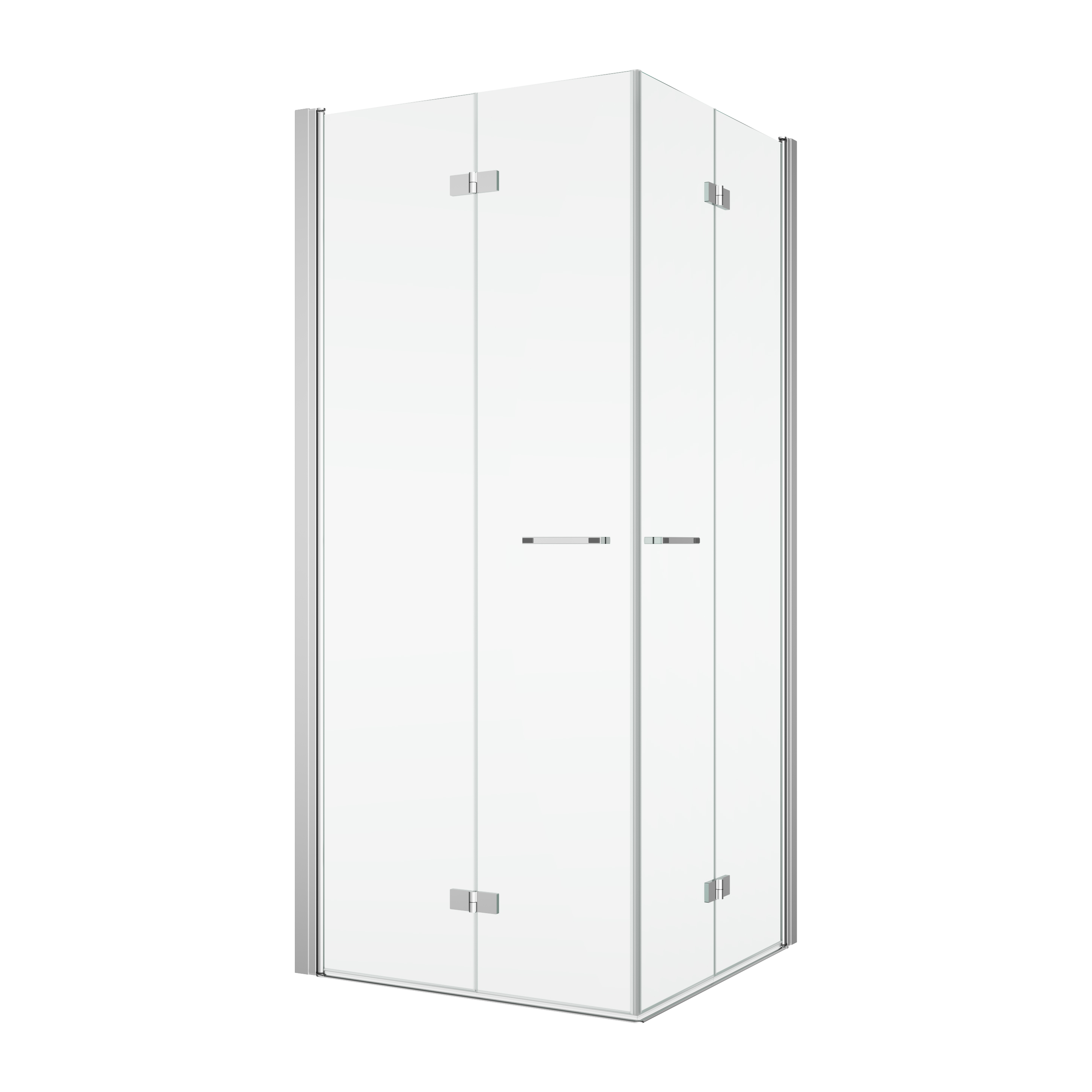 SOLINO SOLF1 G+D - Wejście narożne z drzwiami dwuczęściowymi składanymi ...