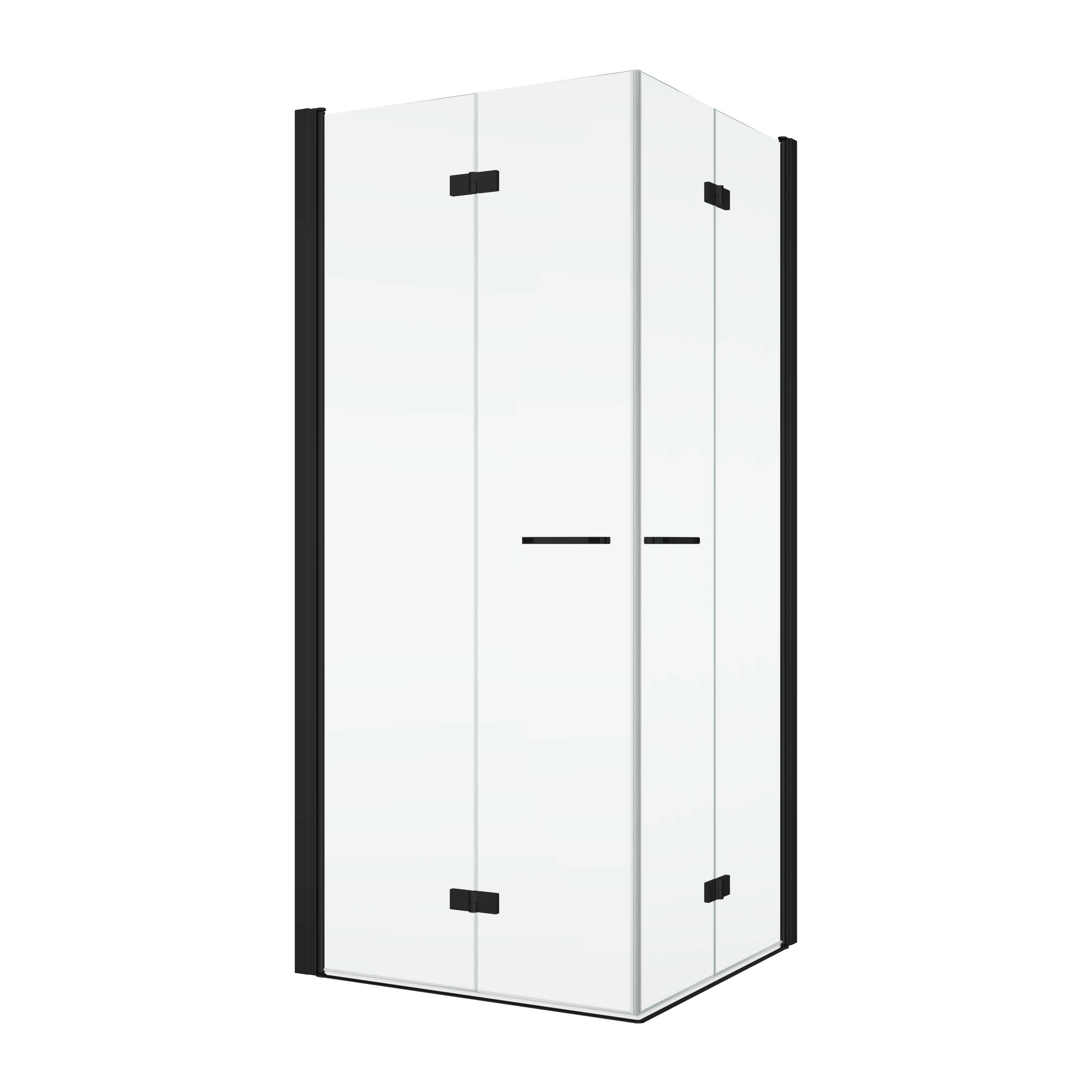 SOLINO SOLF1 G+D - Wejście narożne z drzwiami dwuczęściowymi składanymi ...